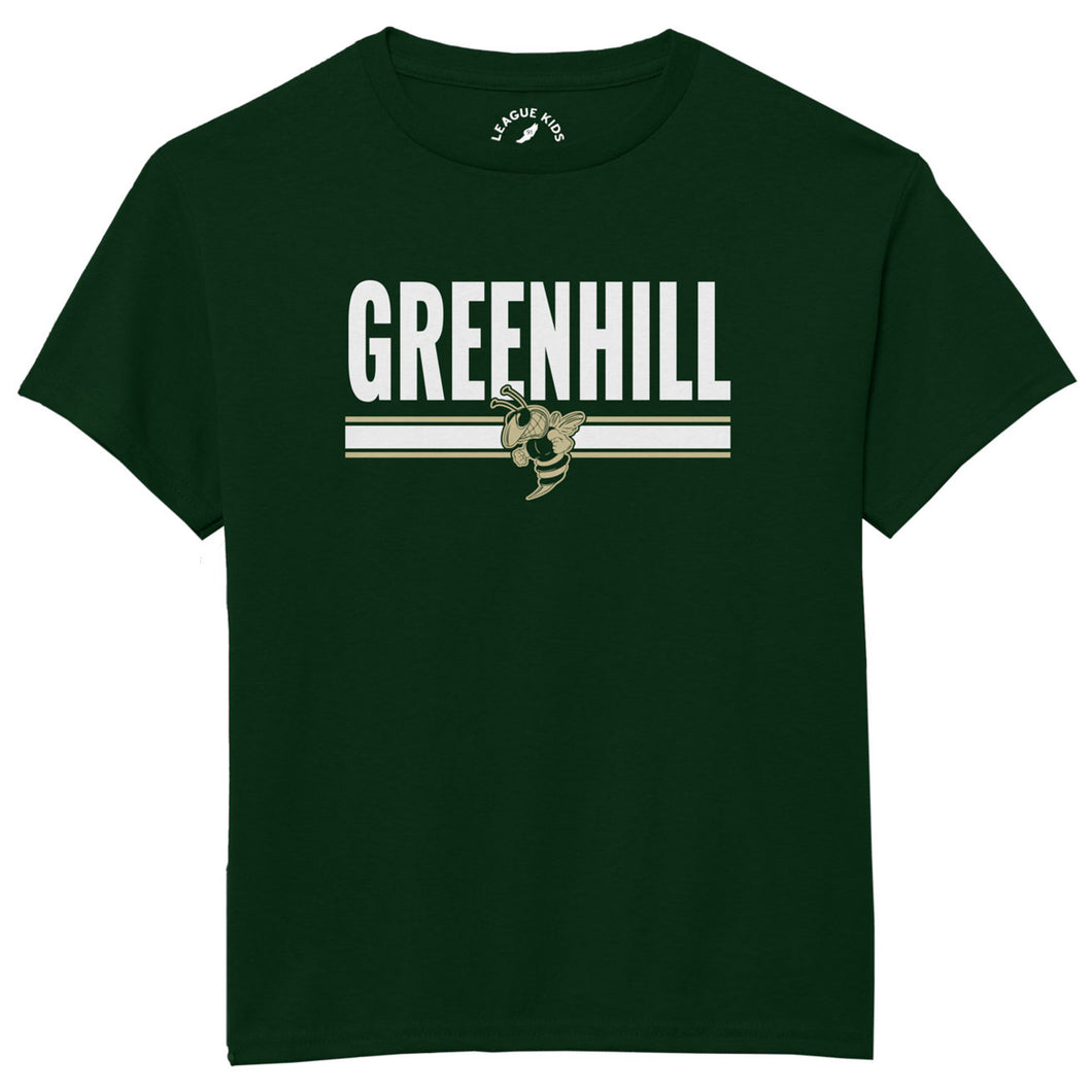 Greenhill League Youth Mascot SS Tee – The Buzz